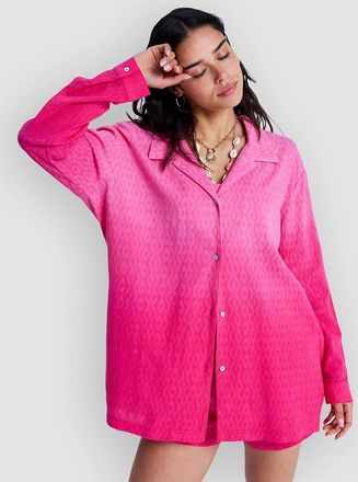 Roxy Ocean Gradient Shirt Kleid sangria sunset