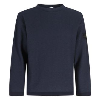 Stone Island Patch Pullover - - Tops - Herren - Blau - S