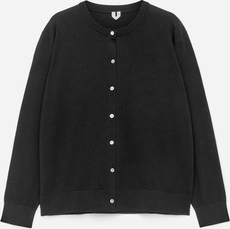 Arket Strickjacke Aus Merinowolle -Schwarz