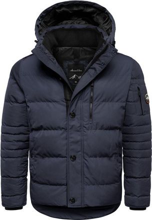 Amaci & Sons Winterjacke AKRON Winterjacke Herren Gefütterte Winter Jacke für Männer mit Kapuze