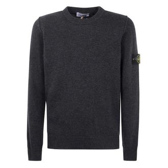 Stone Island Rundhalspullover - - Knitwear - Herren - Grau - XL