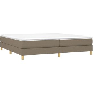 vidaXL Cadre de lit sans matelas taupe 200x200 cm tissu Vidaxl