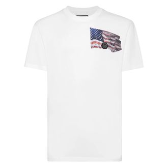 Philipp Plein T-Shirt Rundhals SS - - Tops - Herren - Wei&szlig; - 3XL