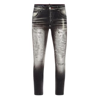 Philipp Plein Denim Hosen Skinny Fit - - Jeans - Herren - Schwarzk - W29