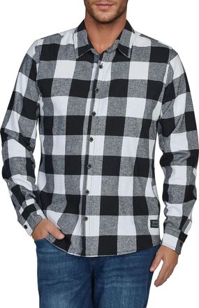 Riverso Flanellhemd Herren Langarm Kariert Regular Fit RIVArne Hemd Holzf&auml;llerhemd Karohemd 100% Baumwolle 100% Baumwolle Schwarz XXL, Gr&ouml;&szlig;e:XXL, Farbe:Black-