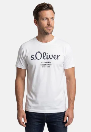 s.Oliver T-Shirt 3er Pack Basic (Spar-Set, 3-tlg) T-Shirt - Baumwolle - Atmungsaktiv - Weicher Jersey mit Logo Print