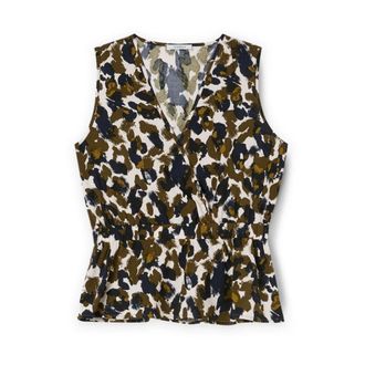 Motivi Femme, Tops, Multicolore, Taille: 40 FR Top ethnique fantaisie mélange lyocell