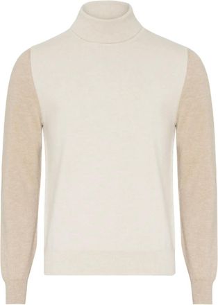 Maison Margiela pull bicolore à col montant - Tons neutres