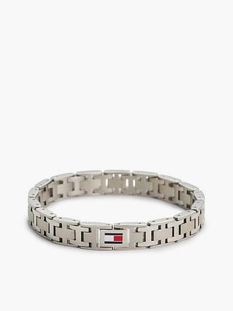 Tommy Hilfiger Bracelet &agrave; maillons en acier inoxydable &agrave; drapeau