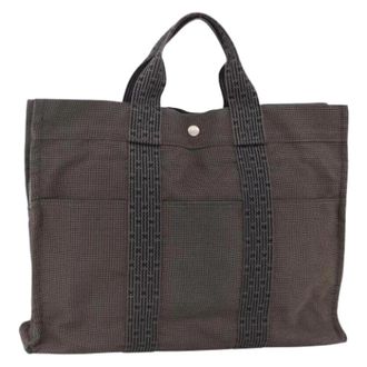 Herm&egrave;s Pre-owned Vintage Canvas Tote Bag - - Pre-owned - Damen - Grau - ONE SIZE