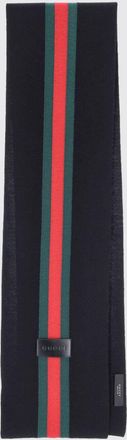 Gucci Wollschal mit gestreiftem Web-Detail
