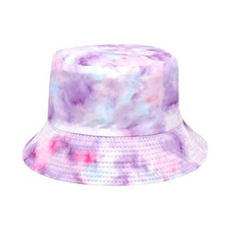 Generic Chapeau de p&ecirc;cheur Tie Dye pour femme Double Printemps &Eacute;t&eacute; Mode Bassin Chapeau en Europe et Am&eacute;rique Chapeau de pare-soleil populaire Chapeau de seau 