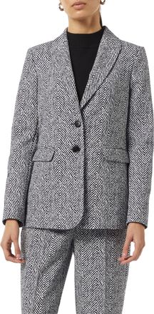 Comma Antaillierter Blazer aus Jacquard