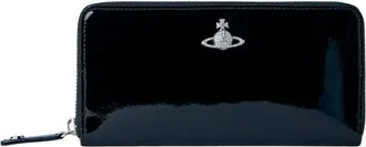 Vivienne Westwood Femme, Accessoires, Noir, Taille: ONE Size Portefeuille long zipp&eacute;