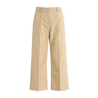 Max Mara Femme, Pantalons, Beige, Taille: 36 FR Wkdzircone Wide Pantalons