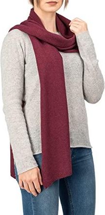 DALLE PIANE CASHMERE Ècharpe en cachemire mélange - Made in Italy - Homme/Femme, Couleur: Bordeaux, Taille unique