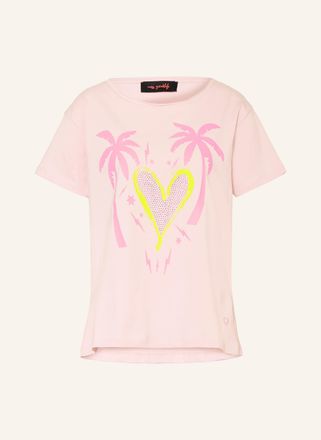 Miss Goodlife Miss Goodlife T-Shirt Mit Schmucksteinen rosa