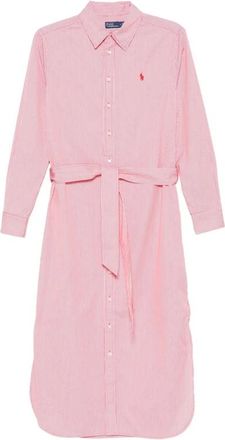 Ralph Lauren Femme, Robes, Rose, Taille: 40 FR Striped Shirt Dress