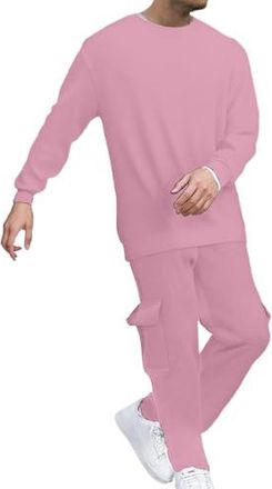 Generic Ensemble Survetement Rouge Homme Cargo Musculation Foot Kaki Marine Confortable Long Impermeable Sportif Randonnée Americain Elegant Jaune Rayure Bico