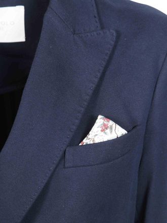 Circolo 1901 Double-Breasted Cotton Blazer - Navy