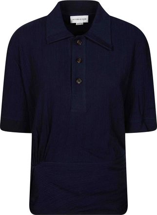 Victoria Beckham Poloshirt - Blau