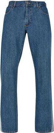 Urban Classics Organic Triangle Denim, Pantalons pour des Hommes, Mid Indigo Washed, 29