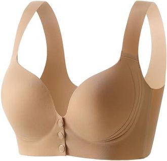 Generic Soutien Gorge Invisible Soutien Gorge sans Armature Brassiere Femme sans Armature De Classique Sport Bretelles Crois&eacute;es Rembourrage L&eacute;ger Soutien Moye