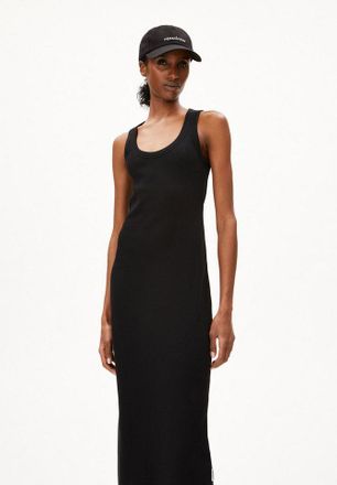Armedangels Maxikleid GOLDAA Ripp-Jerseykleid aus Bio-Baumwoll Mix Fitted