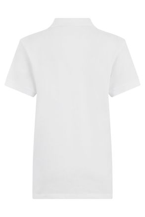 Maison Kitsun&eacute; Womens Cotton Polo Shirt White Tops