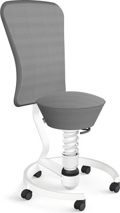 Aeris Swopper Air - Ergonomischer Hocker mit extra weicher Polsterung - Bürohocker höhenverstellbar mit Rollen -Sitzhocker für einen gesunden Rücken, Feder 