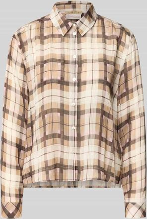 Smith & Soul Bluse mit Schurwolle-Anteil und Kentkragen