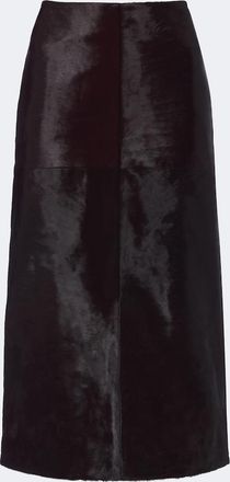 SIMKHAI Jupe crayon Tobiana en cuir fa&ccedil;on poulain