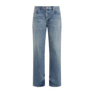 Saint Laurent Relaxte Straight Baumwolljeans - - Jeans - Herren - Blau - W32