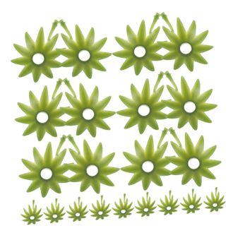 NUOBESTY 100 Stück künstliches Blumenmaterial künstliche Blumenbasis Chrysanthemenbasis Blumenstiel Basis Handwerk für blumenarrangements handgemachte Lieferun