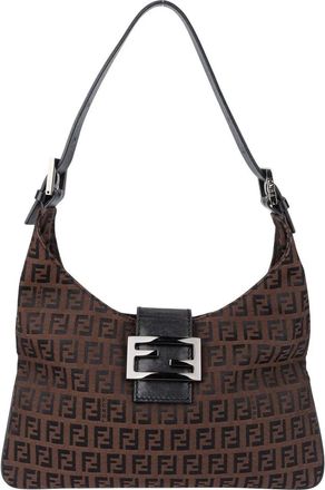 Fendi Crossbody Bags - Fendi FF Monogram Baguette Buckle Shoulder Bag neu - Gr. unisize - in Braun - für Damen