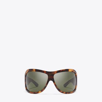 Tory Burch Damen Runway Wrap Sunglasses