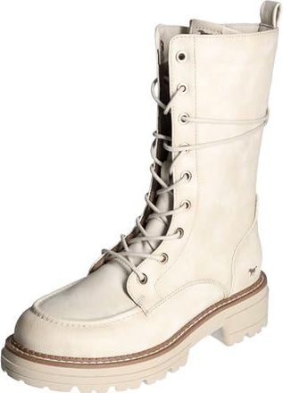 Mustang Jeans Bottes Femme 1437-503, Pointure:41 EU, La Couleur:Blanc