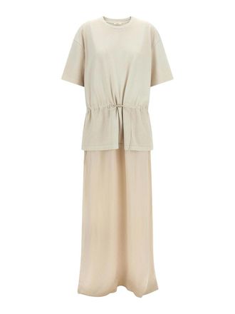 Haikure Robe Au Genou - Beige