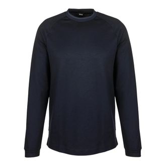 HUGO BOSS T-shirt &agrave; manches longues - Homme - Sweatshirts et sweats &agrave; capuche - Bleu - Taille: XL