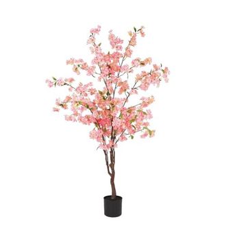 Ligne D&eacute;co Cerisier Artificiel Rose 115cm