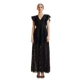 Cynthia Rowley Femme, Robes, Noir, Taille: 34 FR Maxi Robes