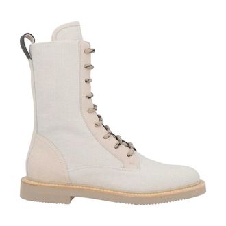 Brunello Cucinelli Schn&uuml;rstiefeletten - - Shoes - Damen - Beige - 39 1/2 EU