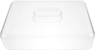 DOITOOL Transparente Rechteckige Acryl Food Cover mit Haube f&uuml;r Kuchen und Snacks Frische Lebensmittelabdeckung Gro&szlig;e Anzeigeplatte Vielseitig f&uuml;r K&uuml;che und G