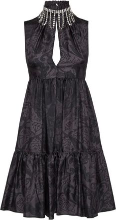Philipp Plein Femme, Robes, Noir, Taille: 38 FR Short Dress New Baroque