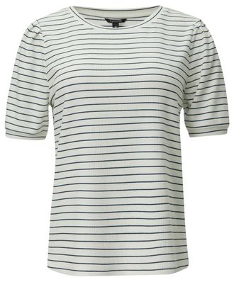 Comma T-Shirt mit Lurexstreifen