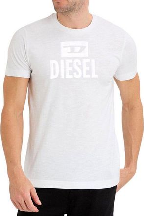 Diesel Rundhalsshirt Slim Fit - T-Diego Tone On Tone 100 Weiß