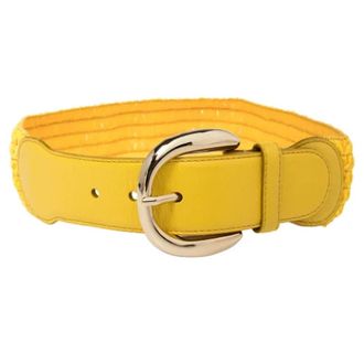 Dolce & Gabbana Pre-owned Leder grtel - - Pre-owned - Damen - Gelb - ONE SIZE