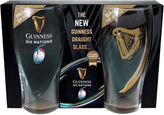 Guinness Six Nations Two-Pack Pint Glasses