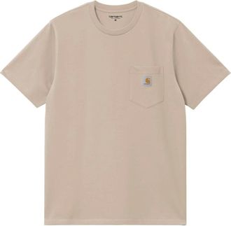 Carhartt Work in Progress Homme, Tops, Beige, Taille: L Pocket T-Shirt