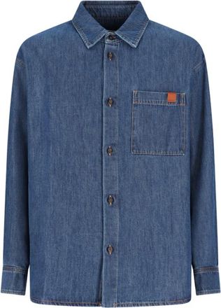 Darkpark Darkpark, Homme, Chemises, Bleu, Taille: L Keanu Tencel Patch Pocket Shirt